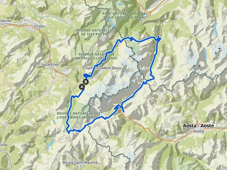 Tour du Mont Blanc (TMB) | giro in MTB | komoot